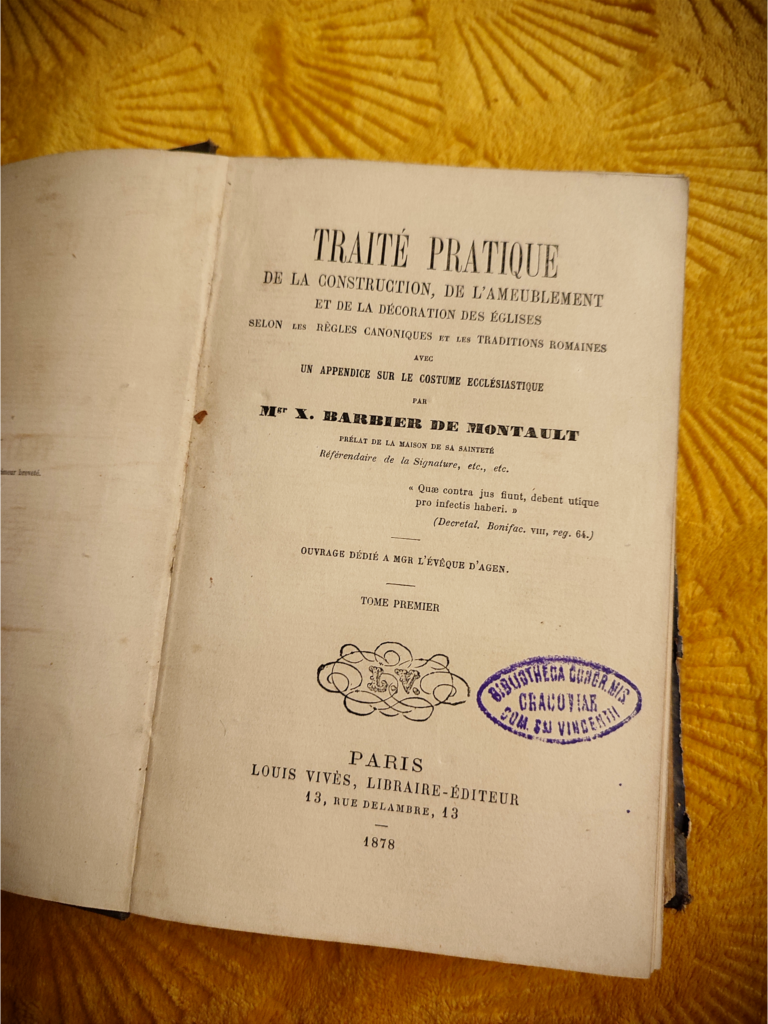 Mgr X. Barbier de Montault, "Traité pratique de la construction, de l ...